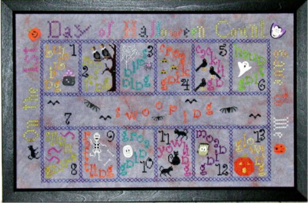 13 DAYS OF HALLOWEEN * Praiseworthy Stitches * Cross Stitch Pattern-3 ...