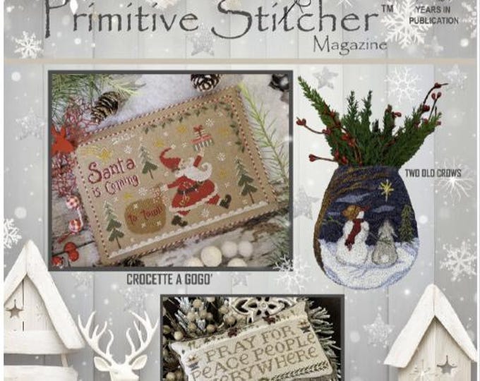 Pre-order * 2024 CHRISTMAS - WINTER * Punch Needle & Primitive Stitcher Magazine * 27 Projects ...