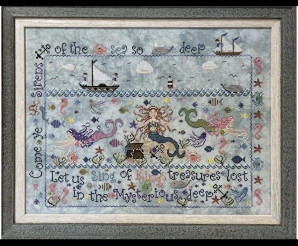 SIRENS of THE SEA * Praiseworthy Stitches * Cross Stitch Pattern - C - Etsy
