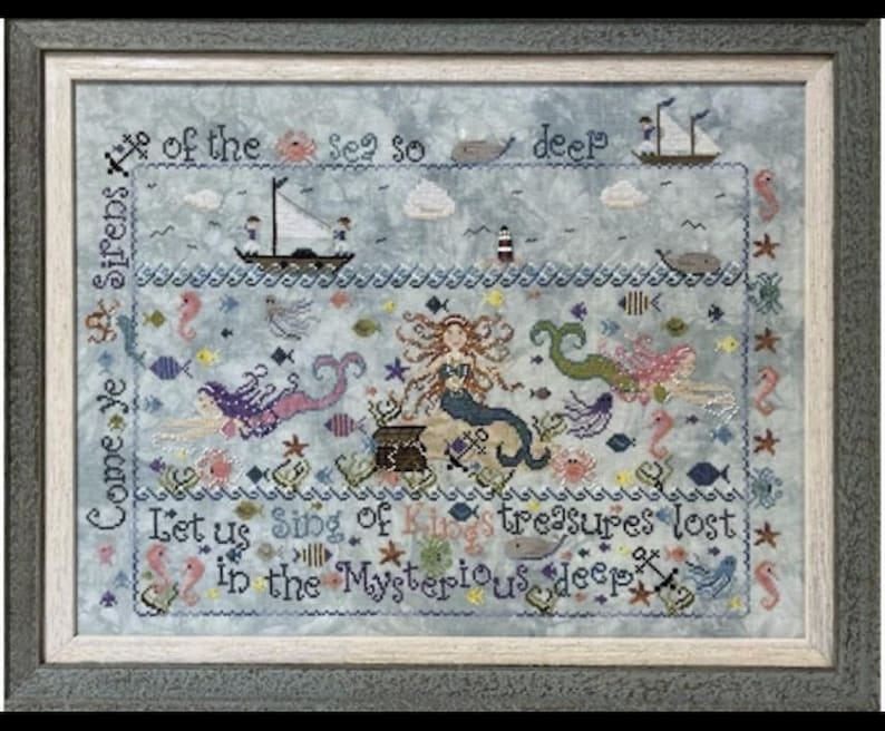 SIRENS of THE SEA * Praiseworthy Stitches * Cross Stitch Pattern - C - Etsy