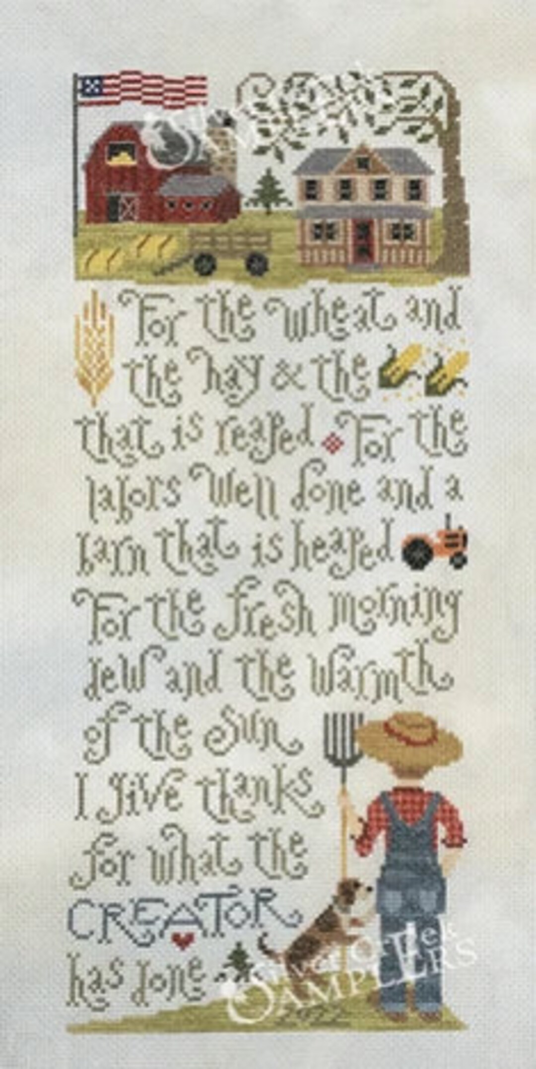 FARMERS BLESSING Silver Creek Samplers Cross Stitch Pattern-2 - Etsy