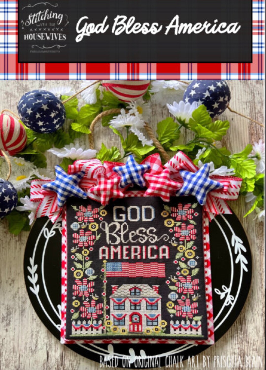 GOD BLESS AMERICA Stitching With the Housewives Counted - Etsy