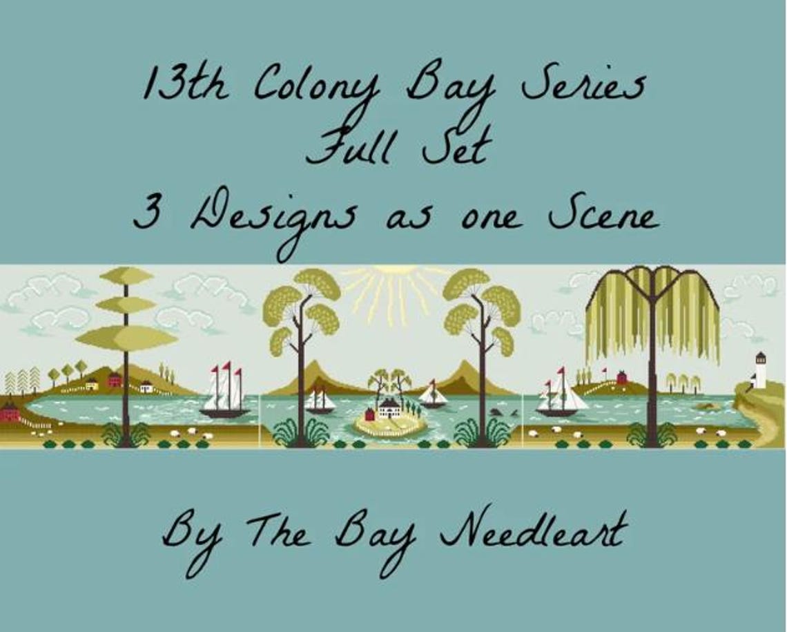 13TH COLONY BAY * Part 2 * by the Bay Needleart * Cross Stitch Pattern ...
