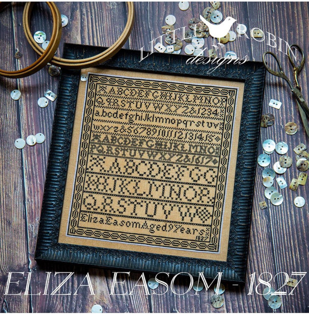 ELIZA EASOM 1827 * Little Robin Designs * Cross Stitch Pattern-b - Etsy