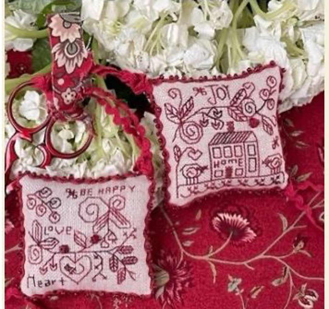 Heart and Home Fob Kit * Shepherd's Bush * Cross Stitch Pattern-1 - Etsy