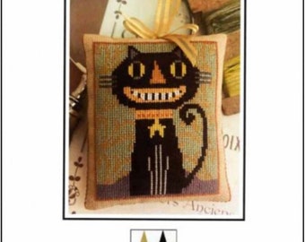 Twin Peak Primitives / Halloween Cat / Cross Stitch Chart / Counted ...