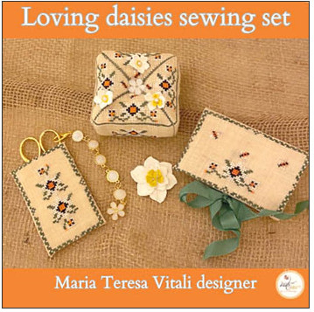 LOVING DAISIES Sewing Set * MTV Designs * Counted Cross Stitch Pattern ...