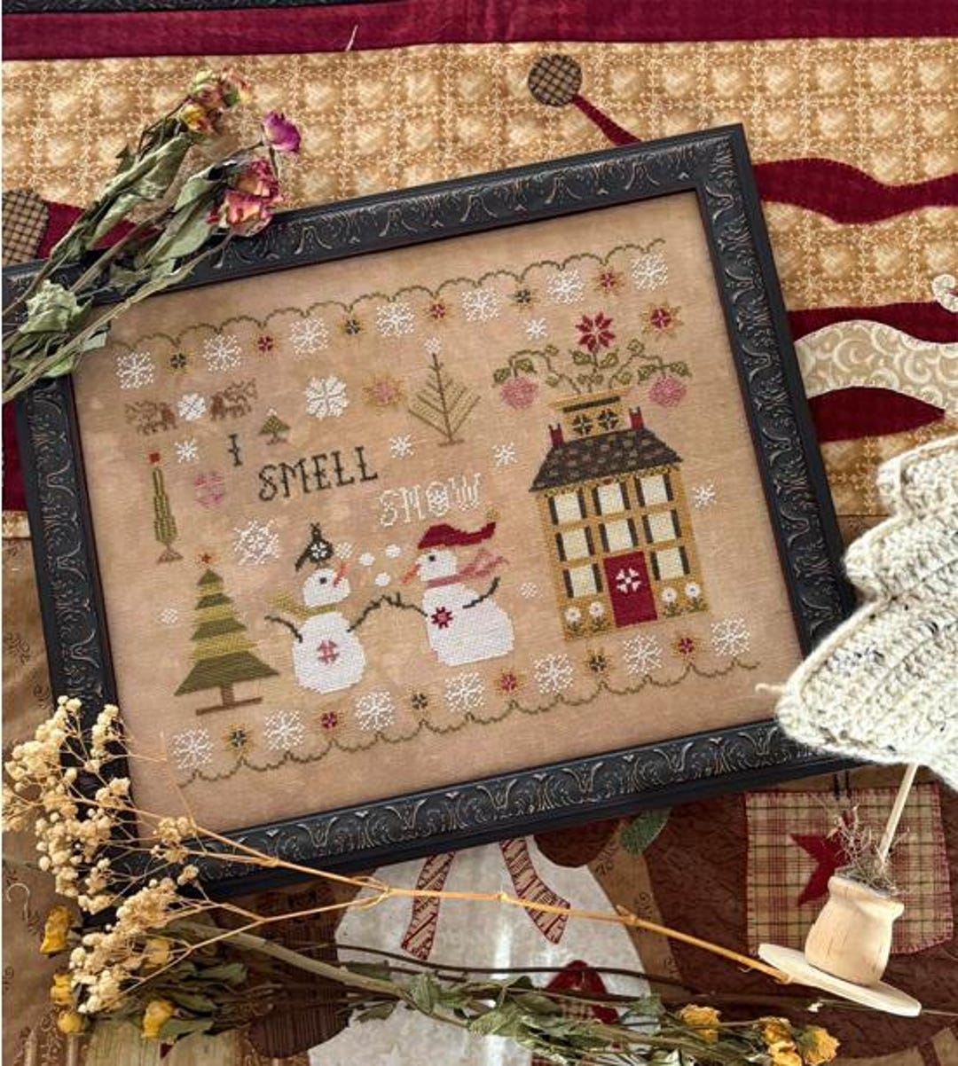 I SMELL SNOW * Pansy Patch Quilts and Stitchery * Cross Stitch Pattern ...