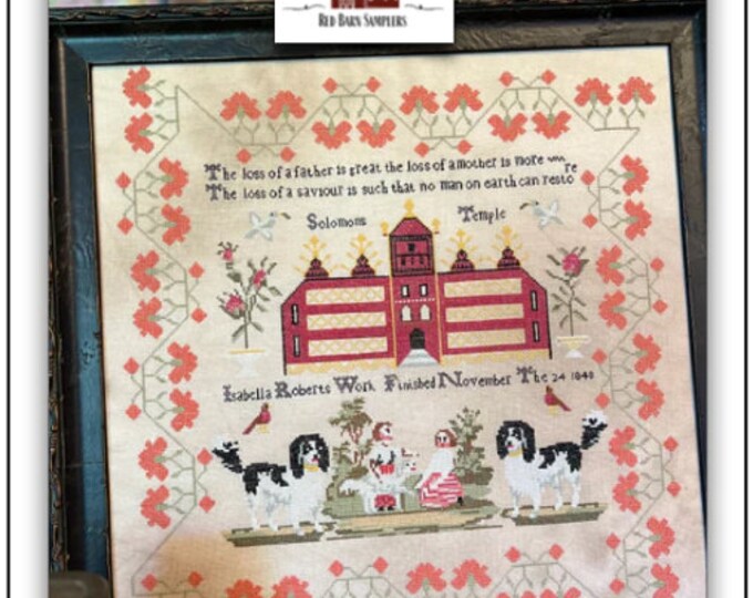 ISABELLA ROBERTS 1848 * Red Barn Samplers * Cross Stitch-3 - Etsy