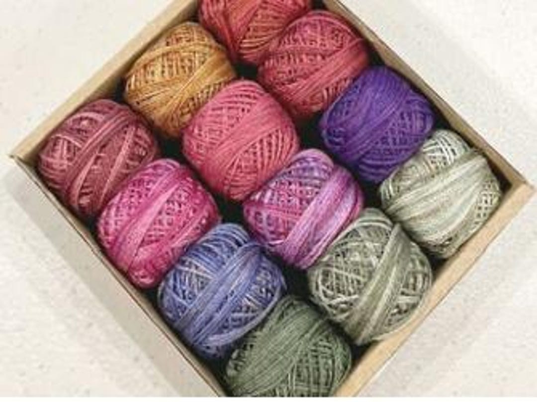 FLOWERS of QUAKER RMC #9 Collection of Valdani Threads * Rosewood Manor ...