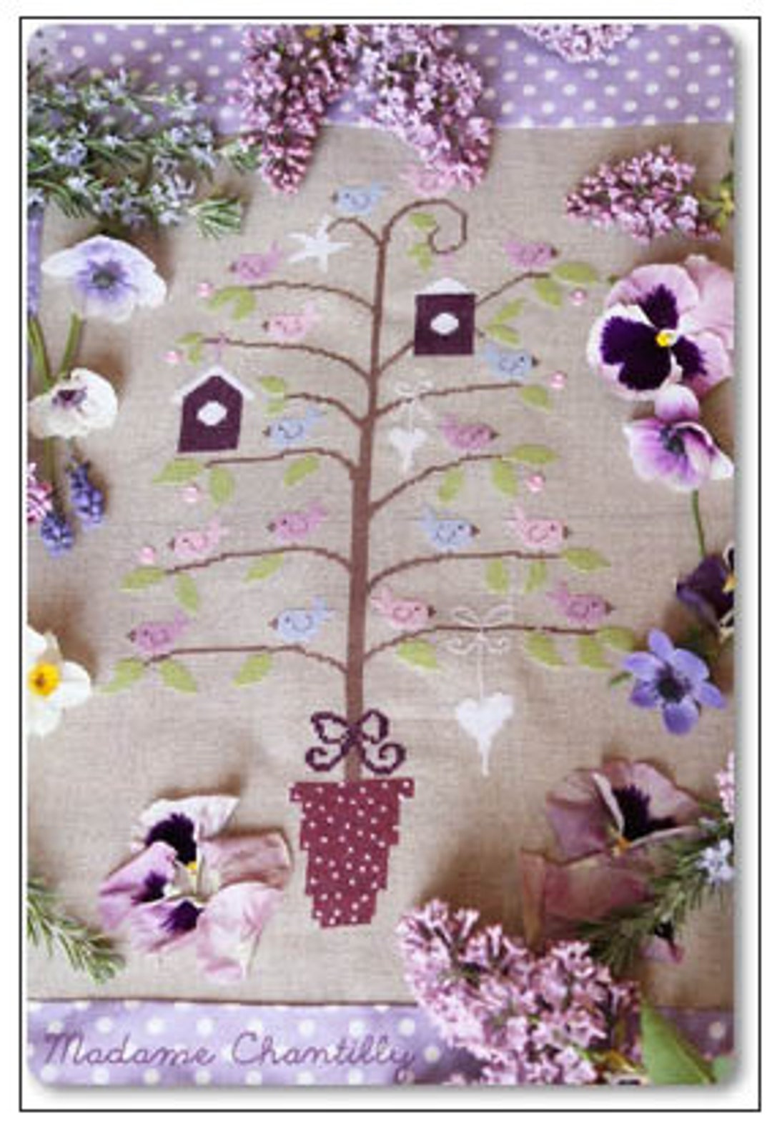 HAPPY TREE * Madame Chantilly * Cross Stitch Pattern-2 - Etsy