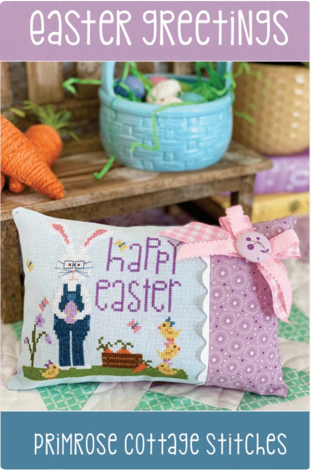 EASTER GREETINGS * Primrose Cottage Stitches * Counted Cross Stitch ...