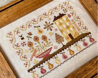 Blueberry Ridge Designs House on Pear Hill Cross Stitch Pattern New ...