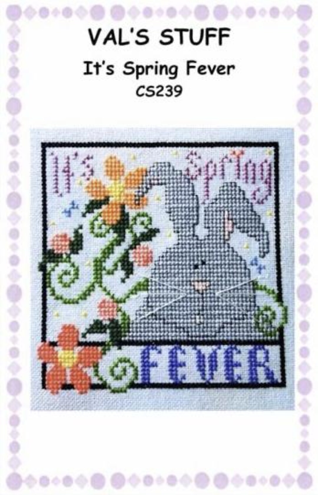 IT'S SPRING FEVER * Val's Stuff * Cross Stitch Pattern-2 - Etsy