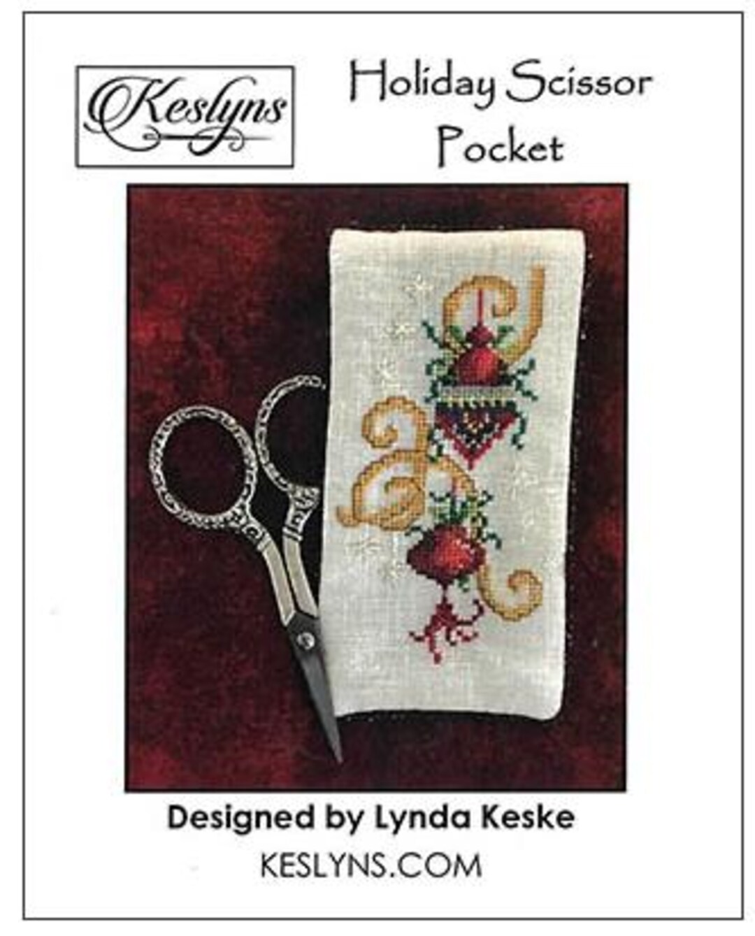 HOLIDAY SCISSOR POCKET * Keslyn's * Cross Stitch Pattern-a - Etsy