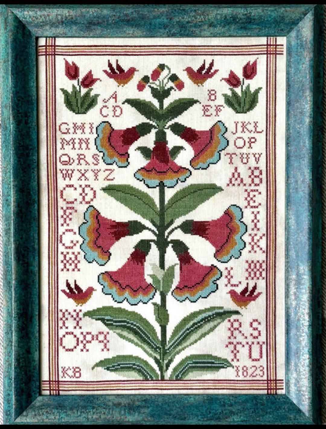 FRAKTUR FLOWERS * Kathy Barrick * Cross Stitch Pattern-3 - Etsy