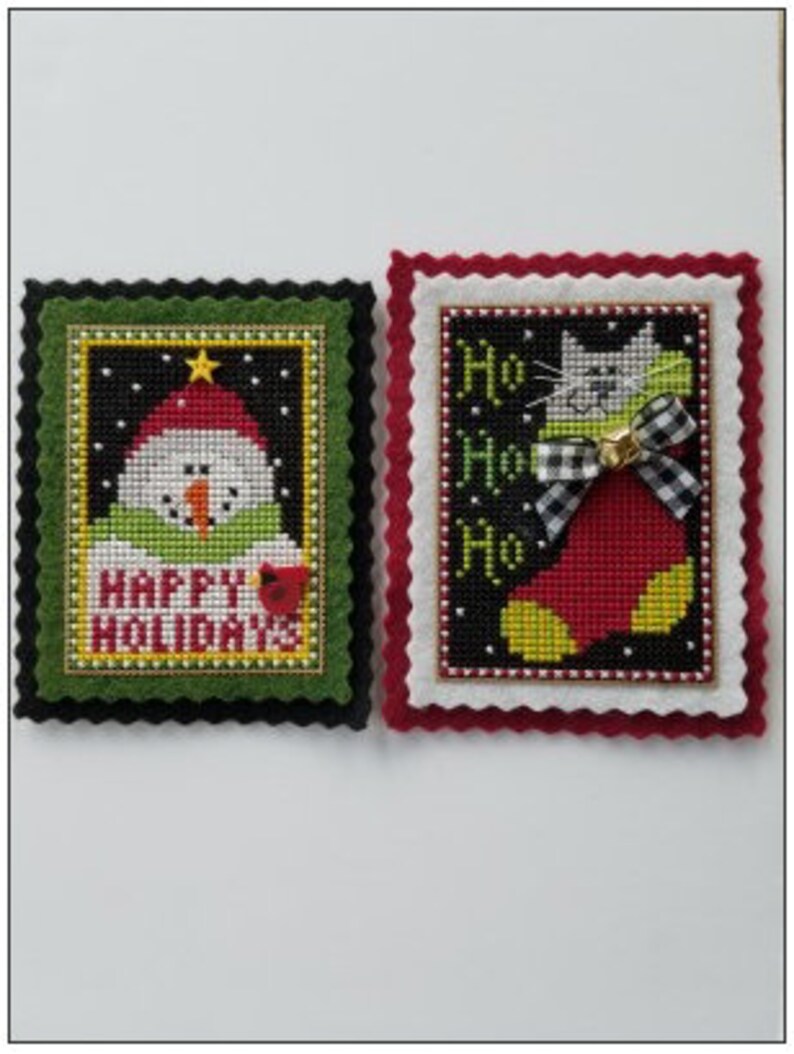 HO HO HO * Happy Holidays Kit * Val's Stuff * Cross Stitch Pattern-2 - Etsy
