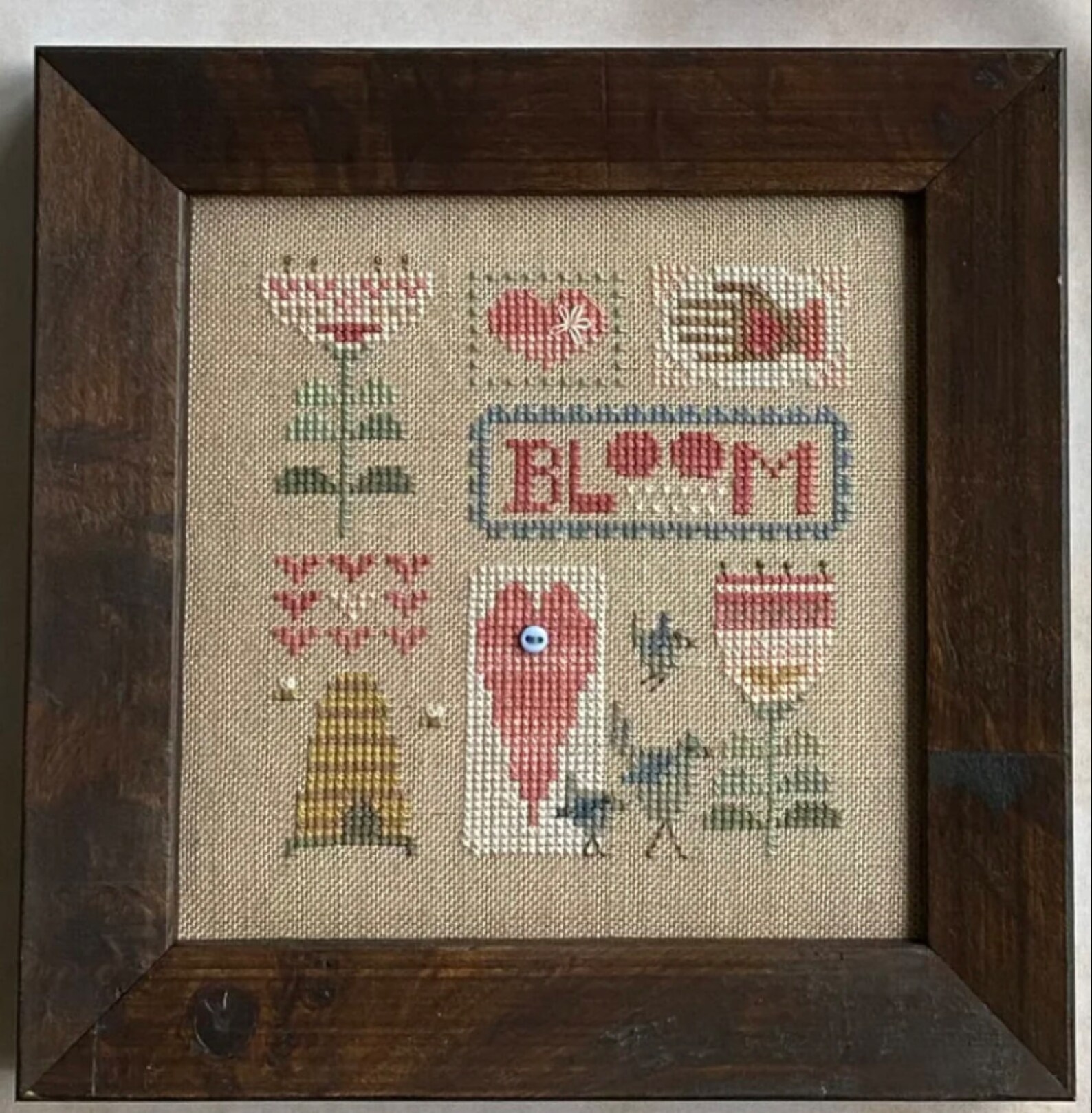 DOODLES: 7 SEASONAL PATTERNS * Heart in Hand * Cross Stitch Pattern-2 ...