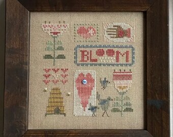 Heart in Hand DOODLES SPRING Cross Stitch Pattern - Etsy