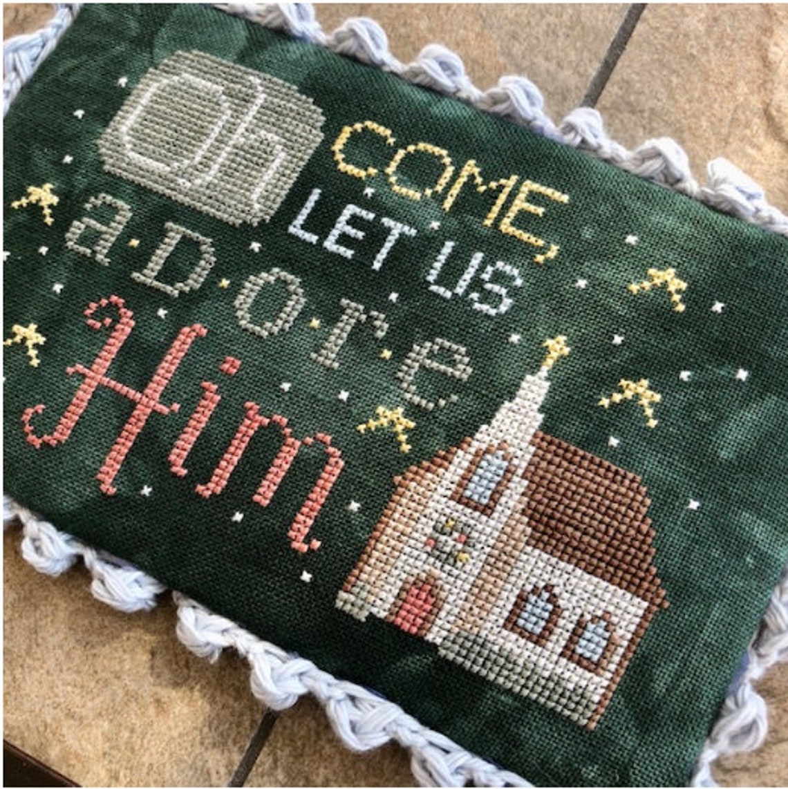 LET Us ADORE HIM * Sweet Wing Studio * Counted Cross Stitch Pattern-2 ...