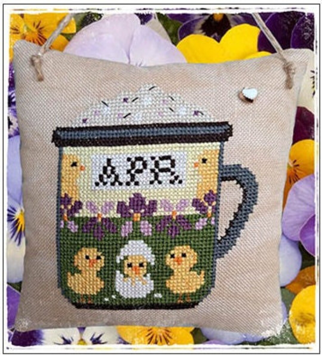 MONTHS in A MUG - APRIL * Fairy Wool in the Wood * Cross Stitch Pattern ...