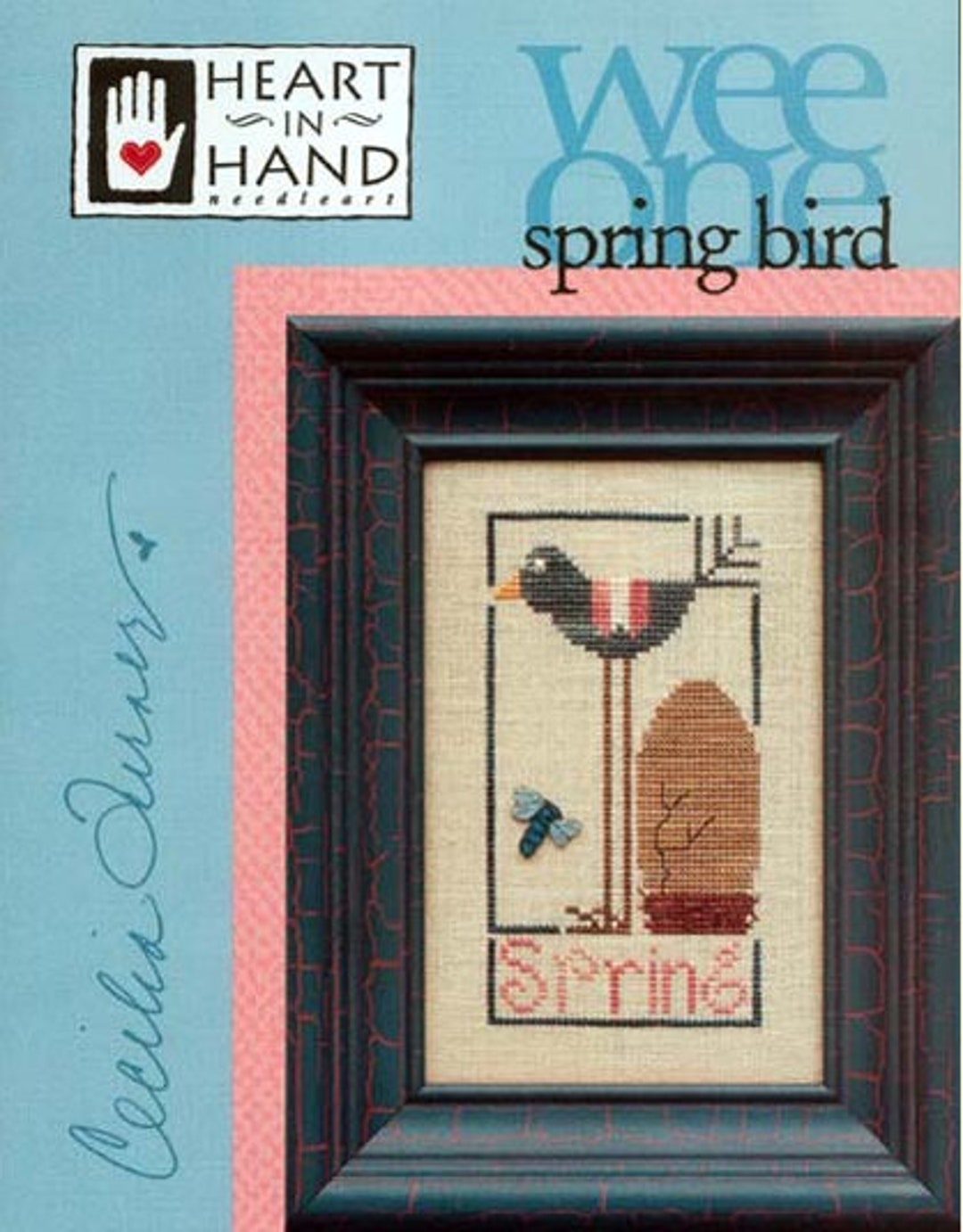 Wee One * SPRING BIRD * Heart in Hand Needleart* Cross Stitch Pattern-1 ...