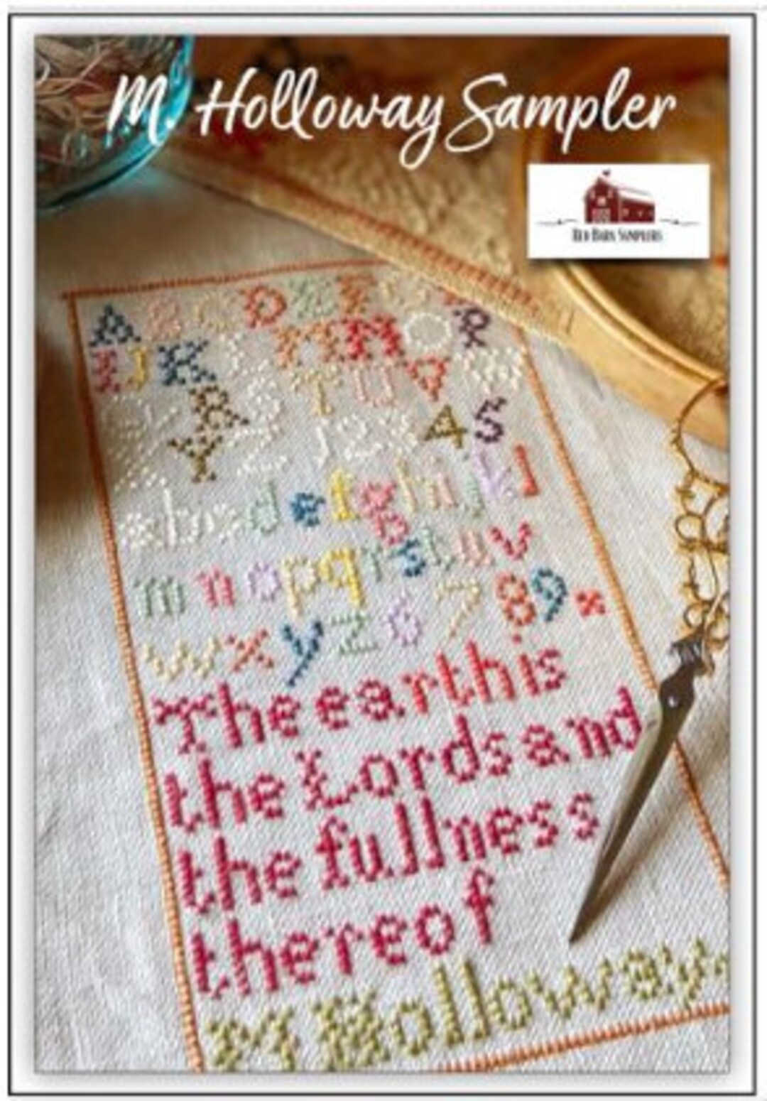 M. HOLLOWAY SAMPLER Red Barn Samplers Cross Stitch - Etsy