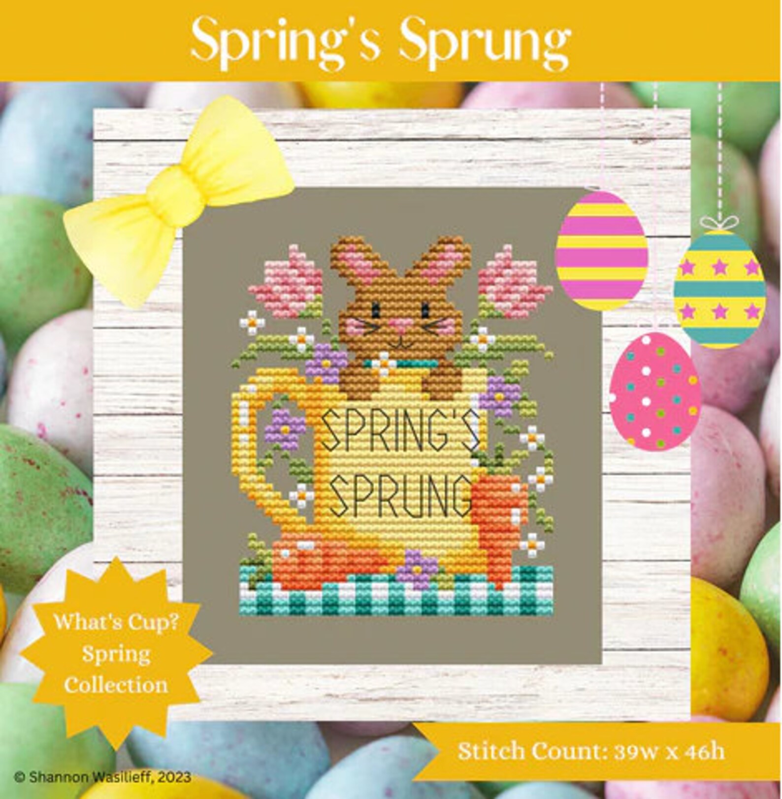 SPRING'S SPRUNG * Shannon Christine * Cross Stitch-3 - Etsy