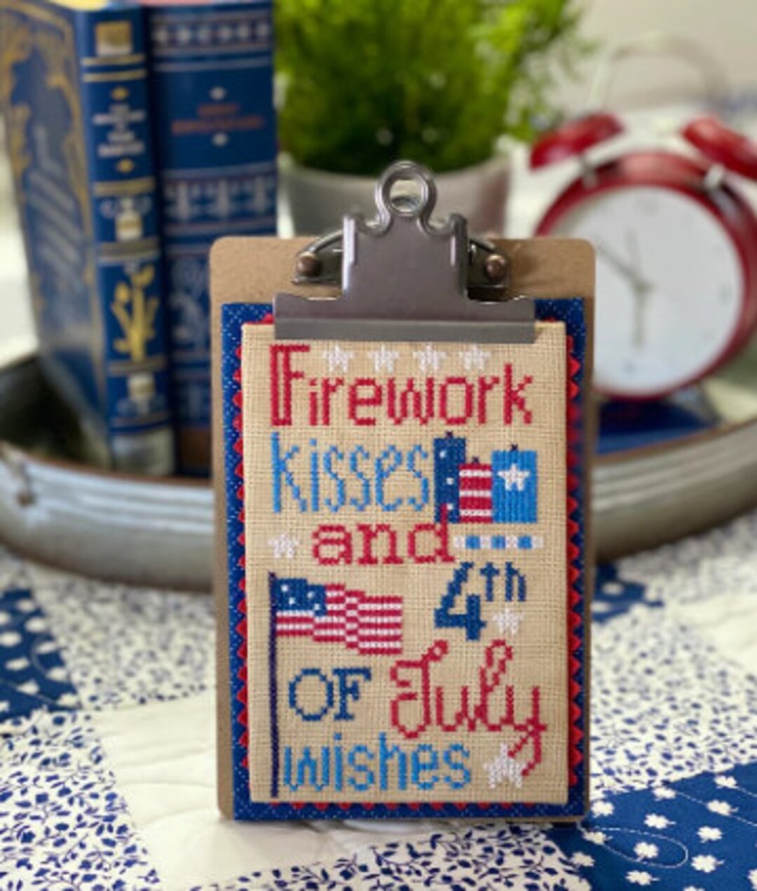 FIREWORK KISSES Primrose Cottage Stitches Counted Cross - Etsy