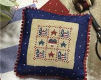 July Nine Patch Lindsey's Nine Patch Series Primrose Cottage Stitches Cross Stitch Pattern - Etsy