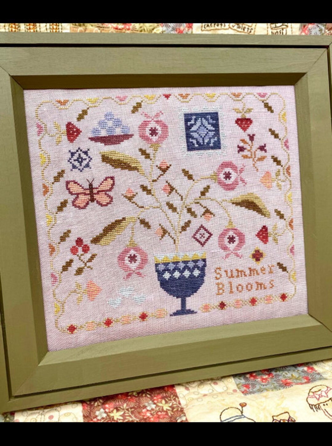 SUMMER BLOOMS* Blueberry Ridge Designs * Cross Stitch Pattern-2 - Etsy