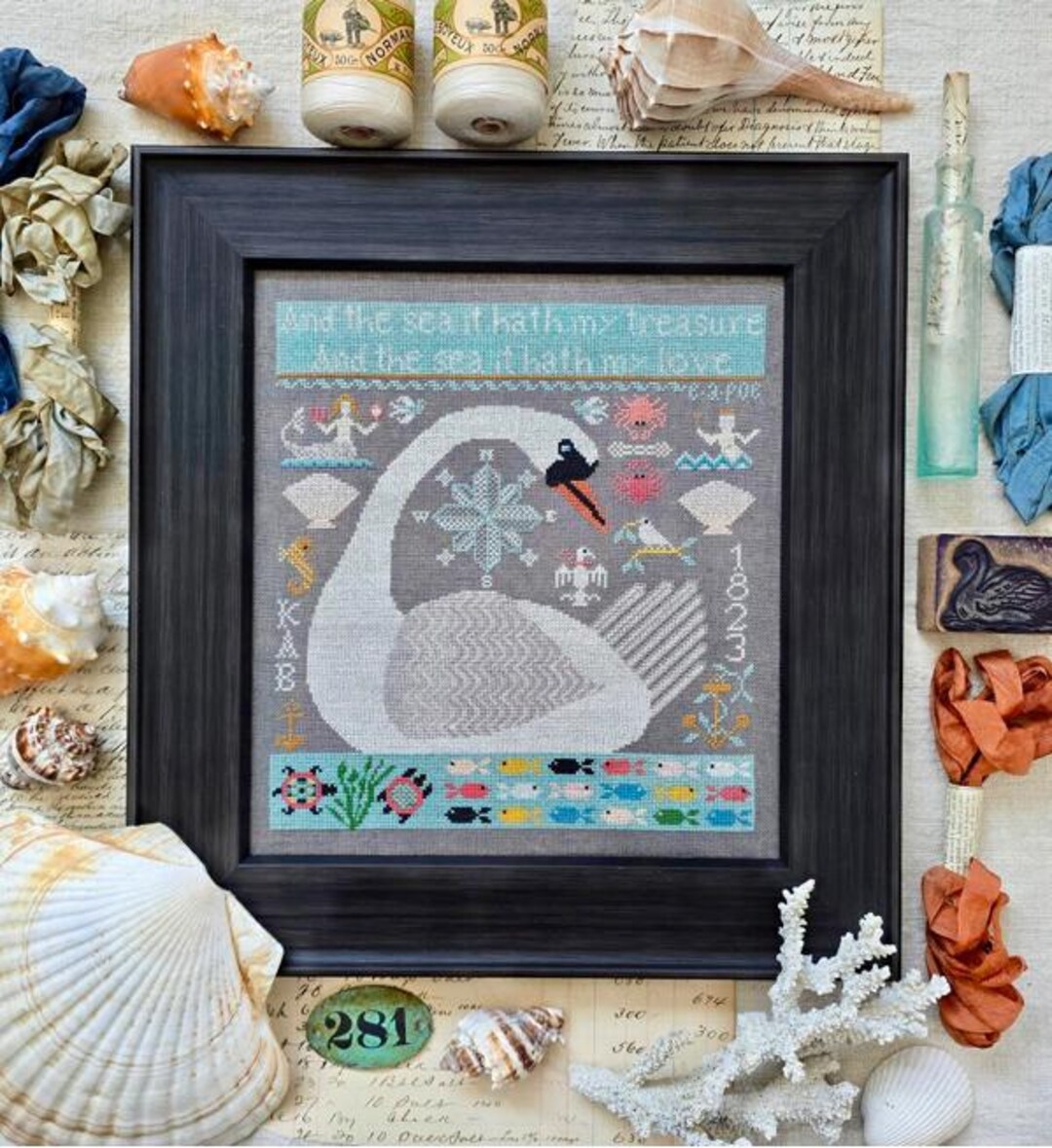 The SEA HATH My LOVE * Kathy Barrick * Cross Stitch Pattern - C - Etsy