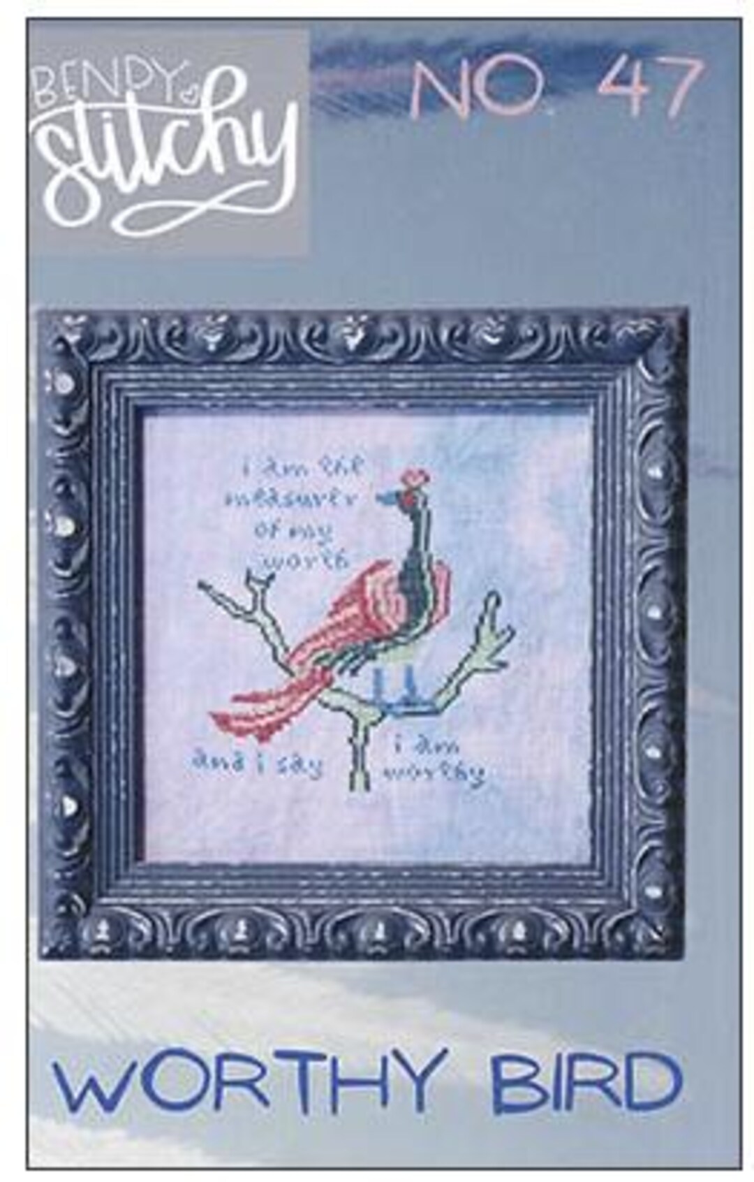 WORTHY BIRD * Bendy Stitchy Designs * Counted Cross Stitch Pattern-b - Etsy