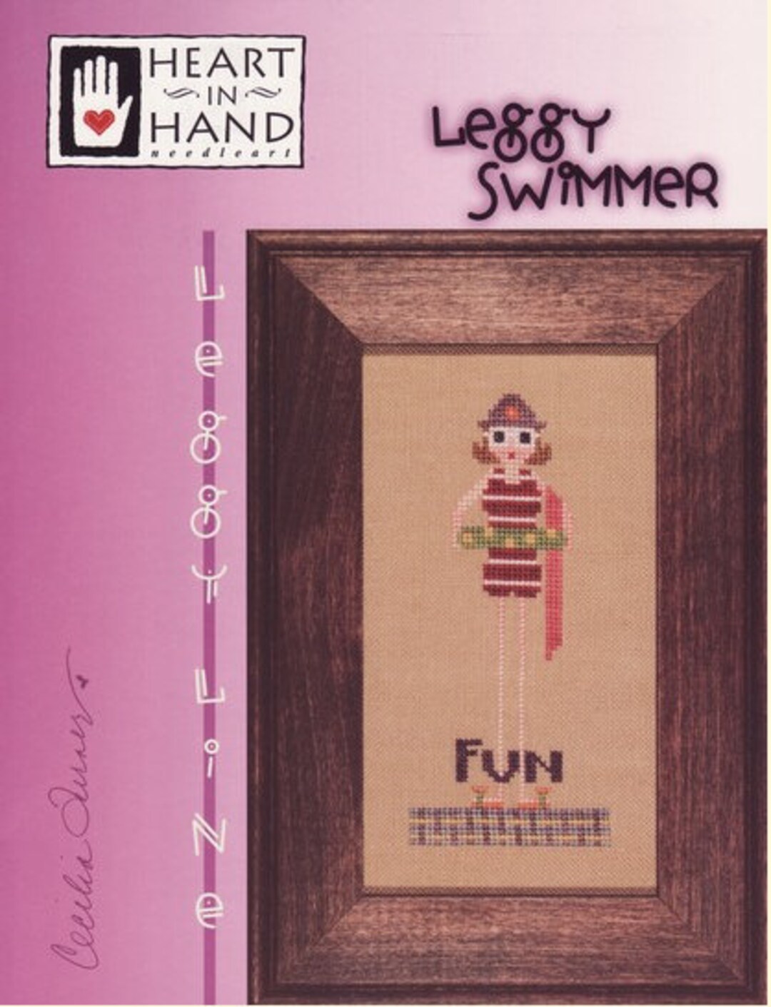 LEGGY SWIMMER * Heart in Hand Needleart * Cross Stitch Pattern- C - Etsy