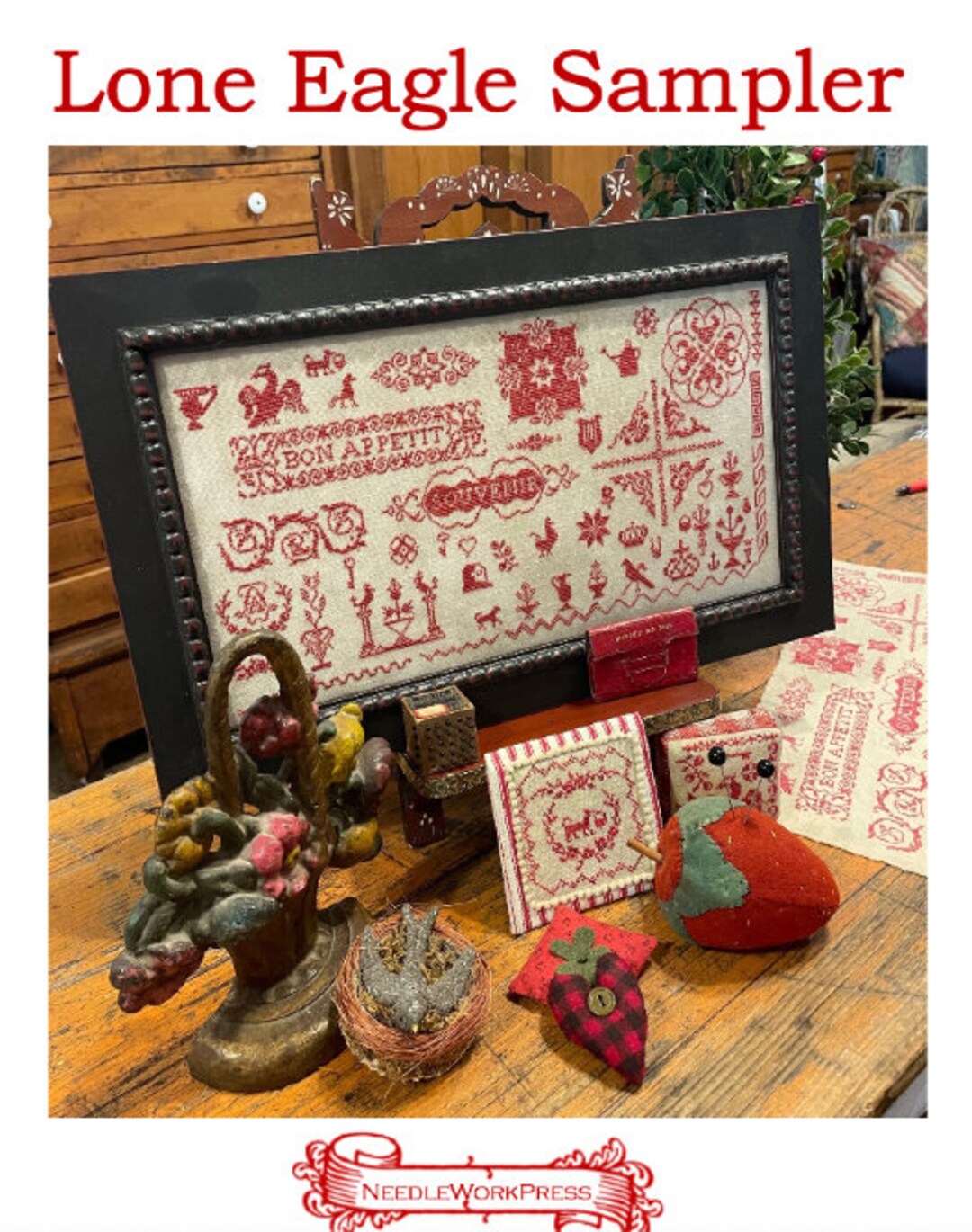 2024 Nashville Needlework Market LONE EAGLE SAMPLER Needlework Press ...