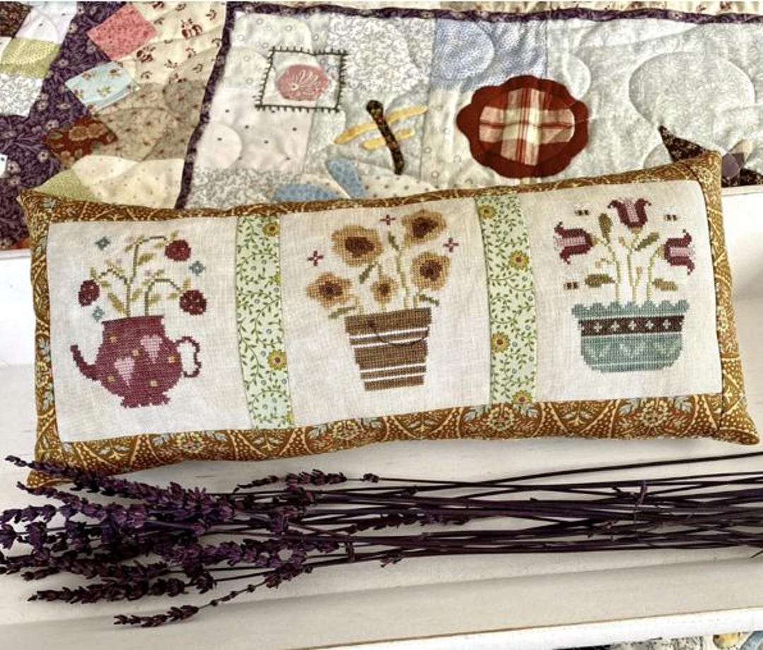 THE POTTING BENCH * Blueberry Ridge Design * Cross Stitch Pattern - B ...
