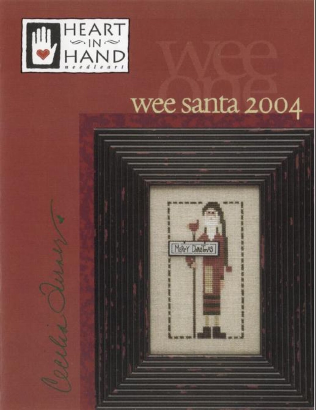 WEE SANTA 2004 * Heart in Hand Needleart* Cross Stitch Pattern-a - Etsy