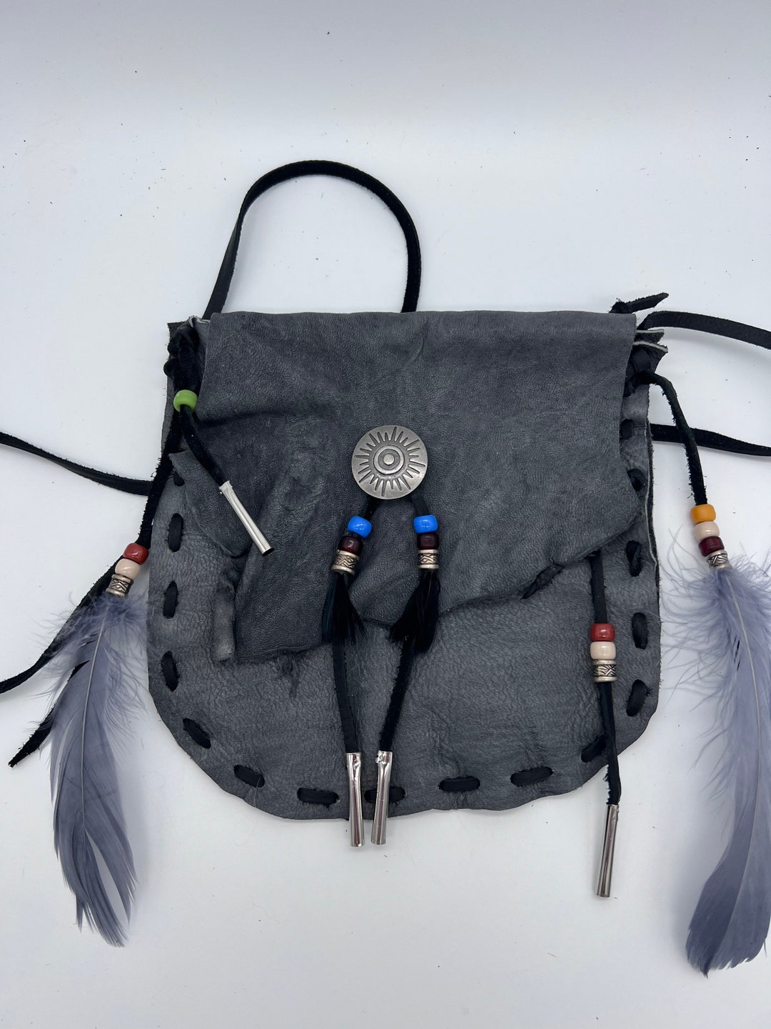 Handmade Native Leather Bag - Etsy