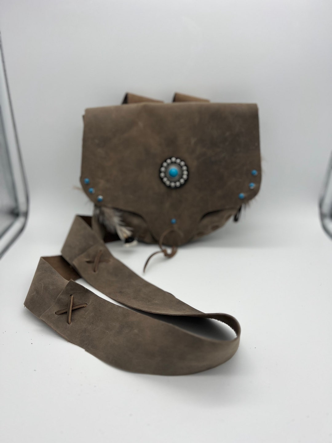 Handmade Native Leather Possibles Bag - Etsy