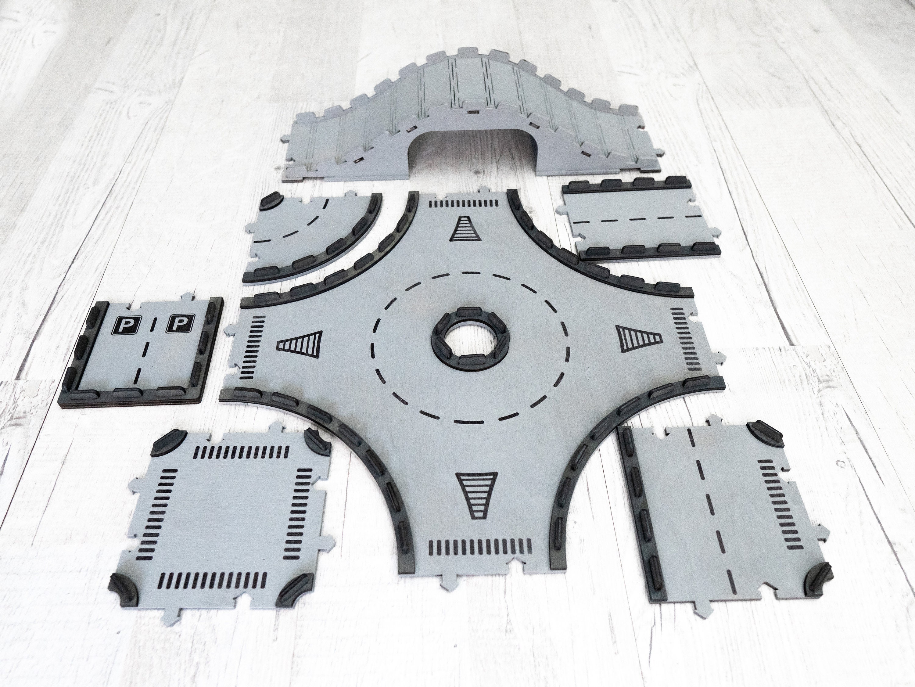 Road Tracks SVG Files for Laser Cutting | Car Road Toy Cnc/laser Files ...