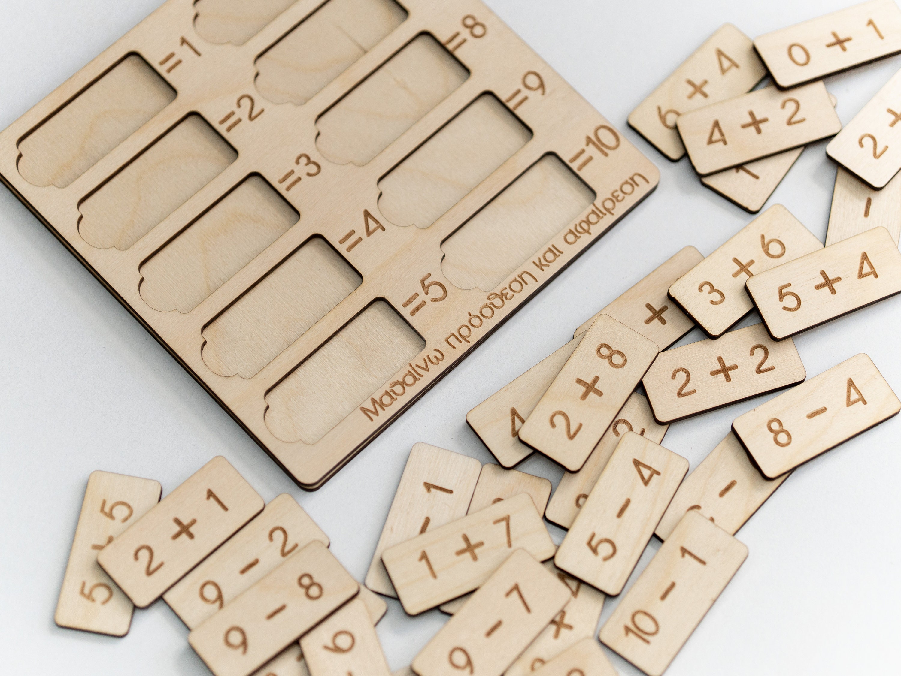 Montessori Learning Math SVG Laser Cut File Learning - Etsy