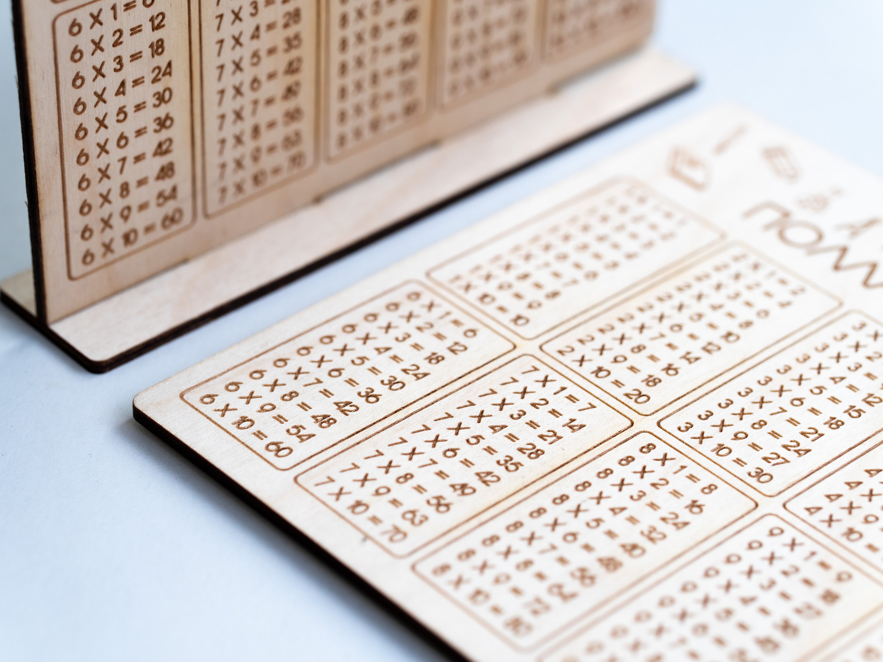 Multiplication Tables SVG for Laser Cutting Multiplicatin - Etsy UK