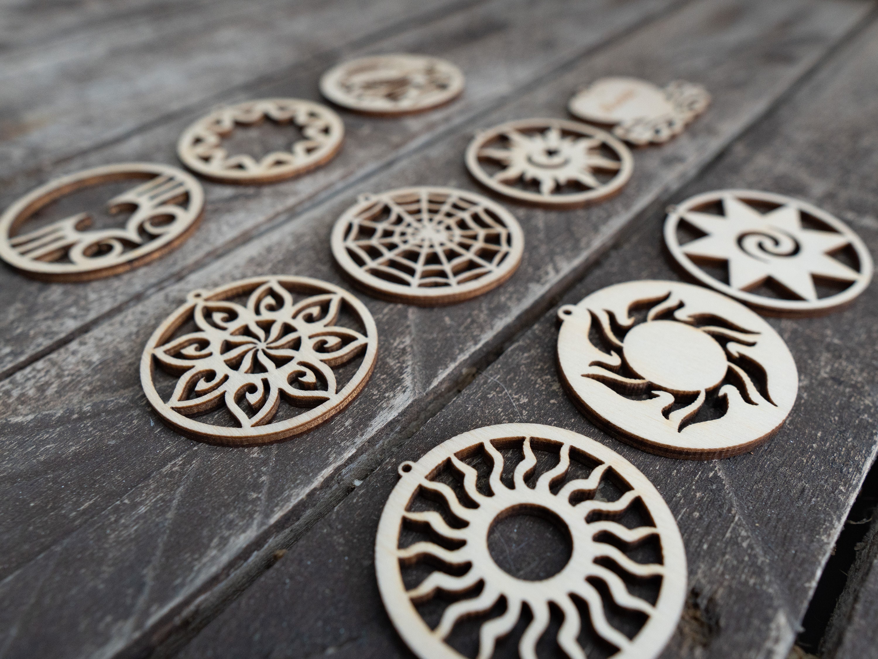 Set of 10 Laser Cut Necklace Vector SVG Files for Laser - Etsy