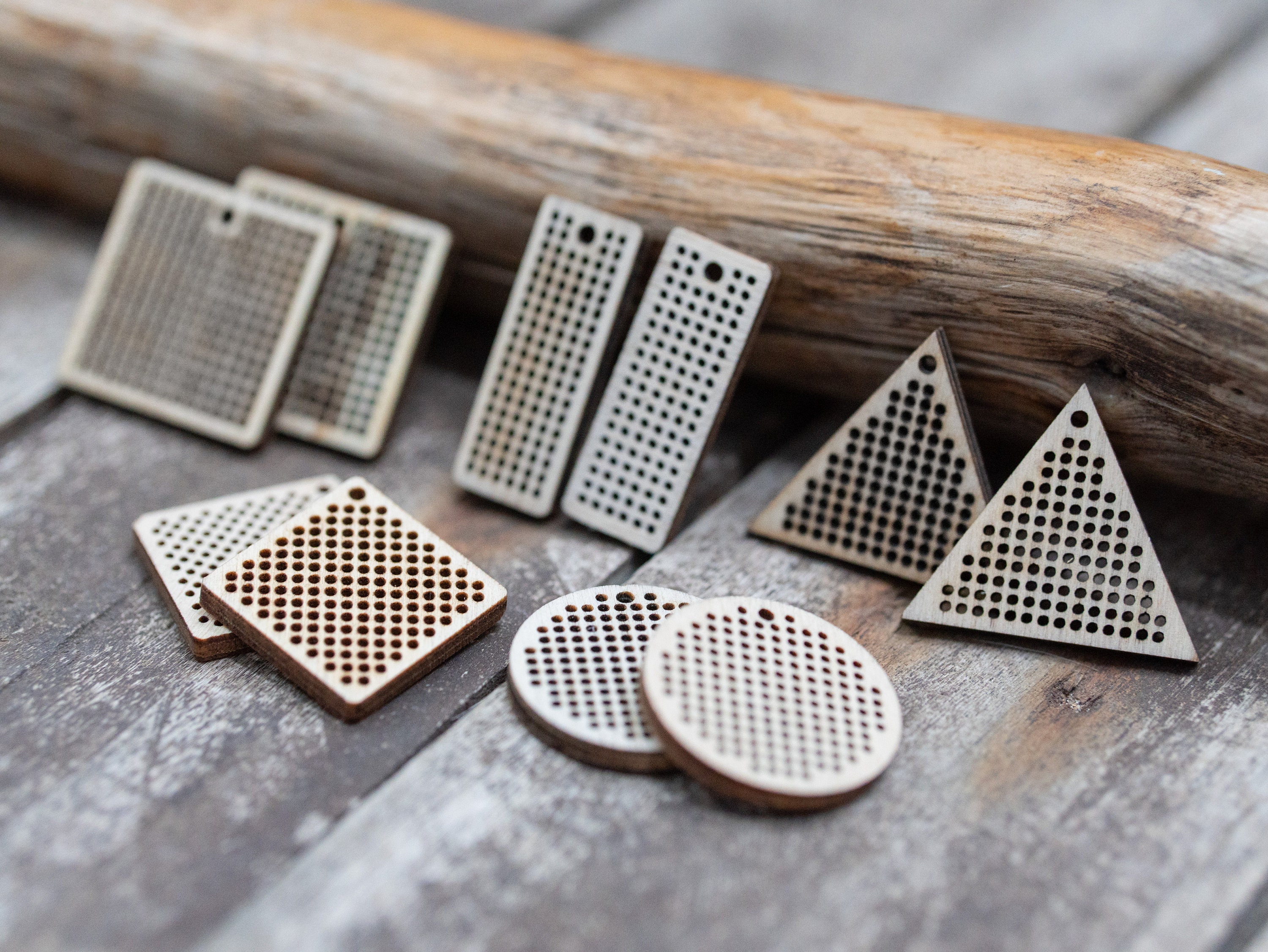 Embroidery Stitch Laser Cut Pendant Earring SVG File Cross - Etsy