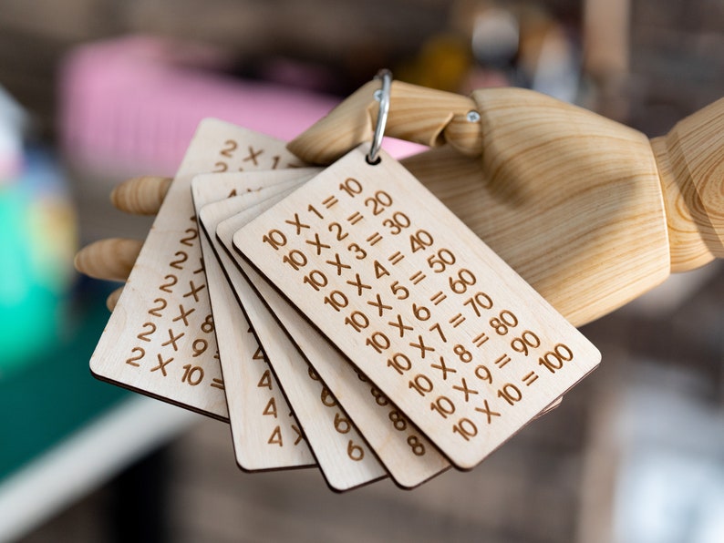 Multiplication Tables SVG Laser Cut File SVG Multiplicatin - Etsy Canada