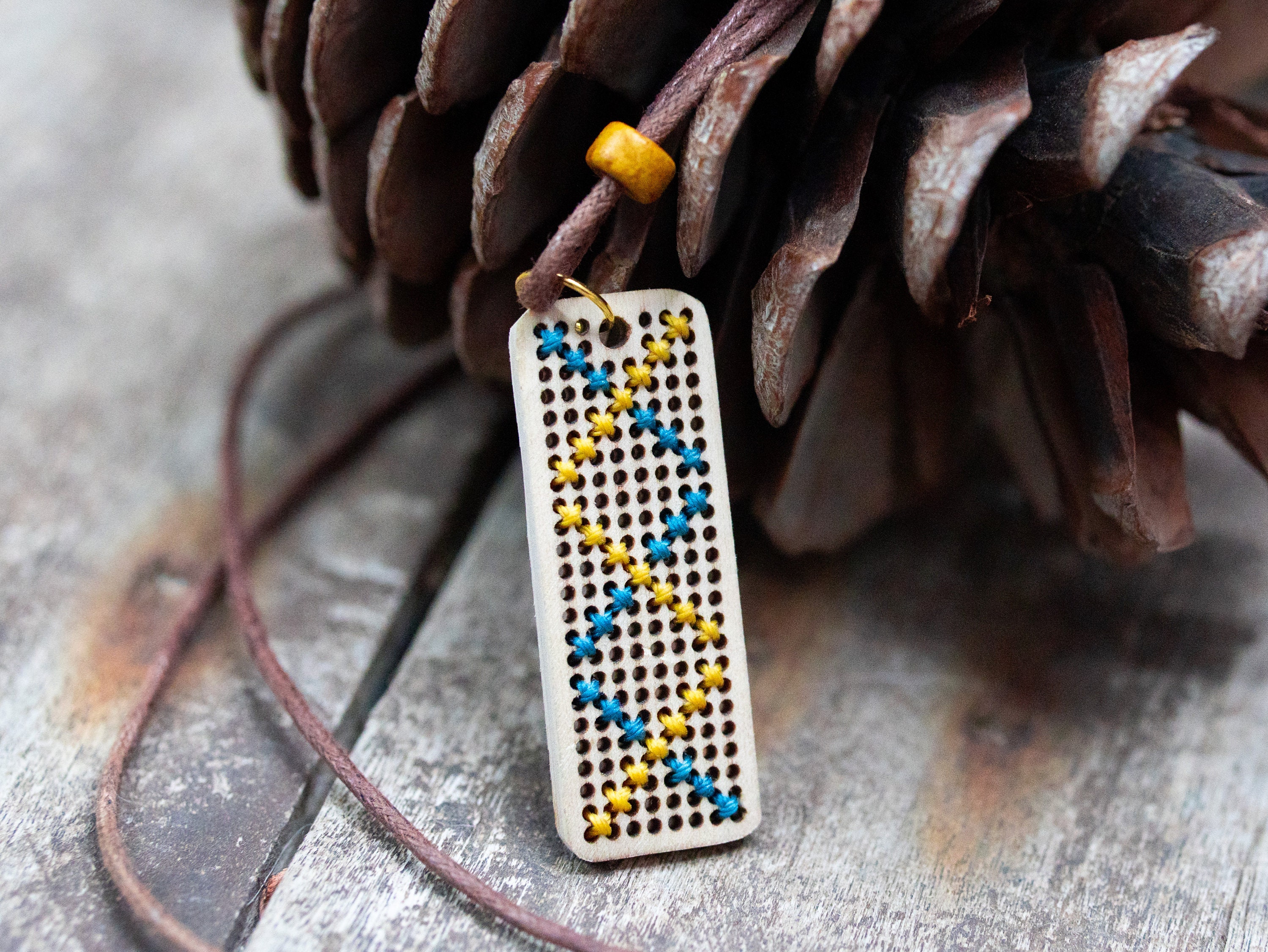 Embroidery Stitch Laser Cut Pendant Earring SVG File Cross - Etsy