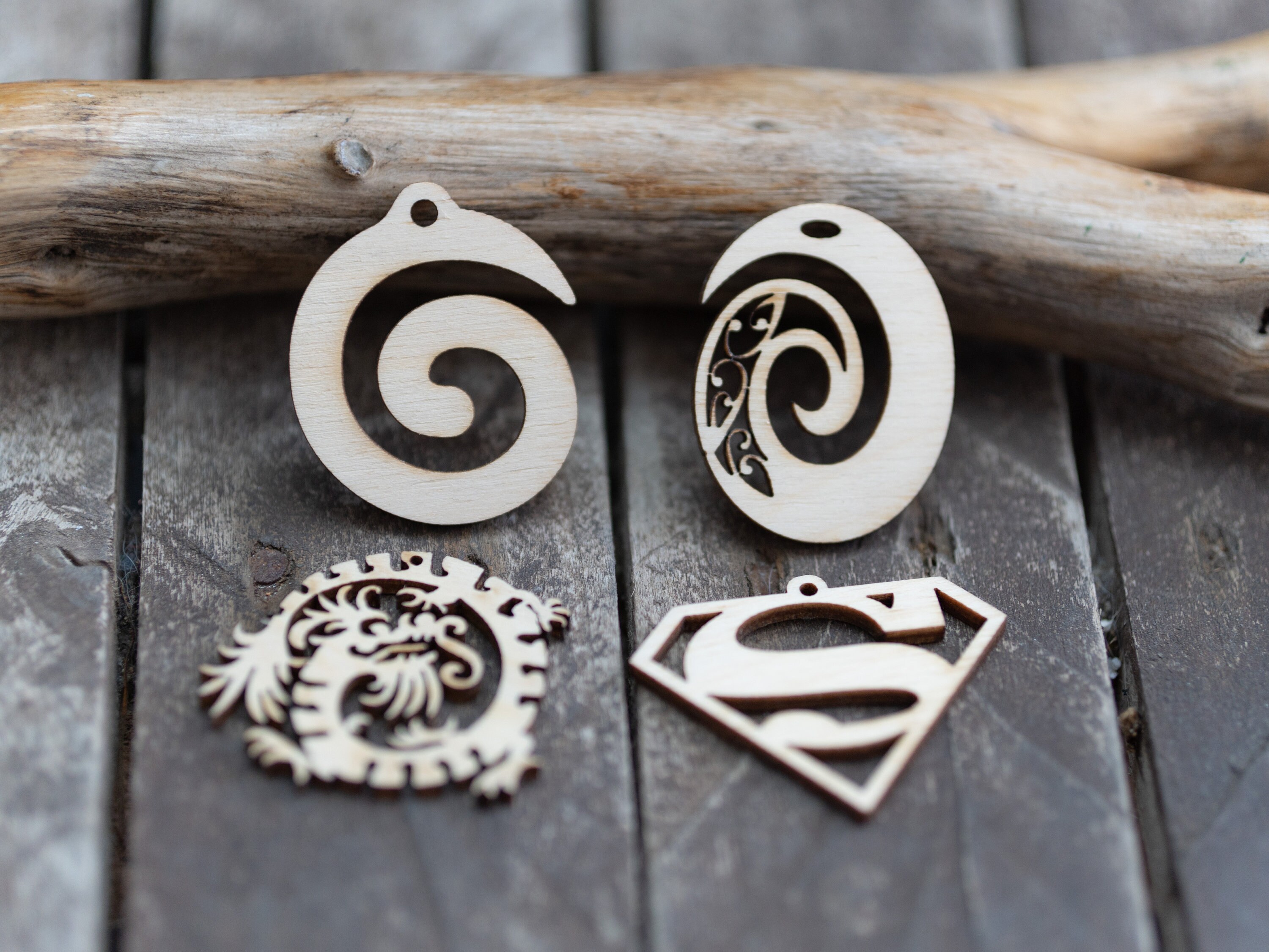 Set of 10 Laser Cut Necklace/ Pendant - SVG Files for Laser Cutting ...