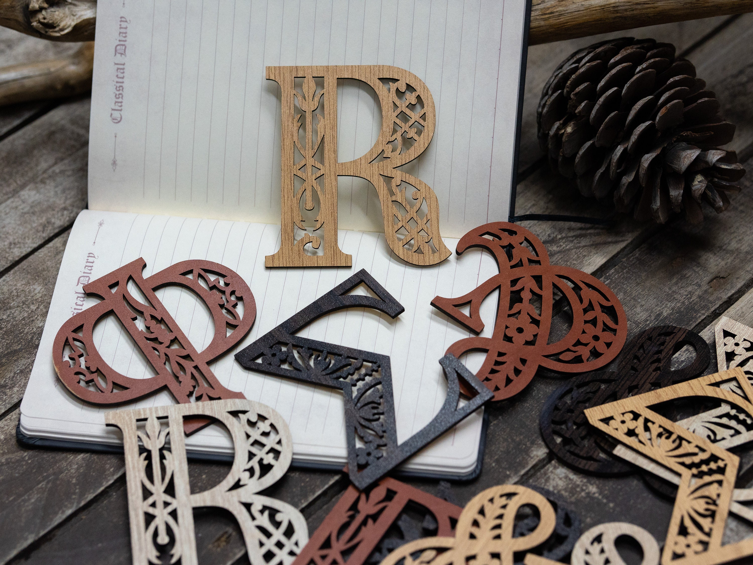 Vintage Letters English and Greek SVG File Wedding Font Digital Cut ...