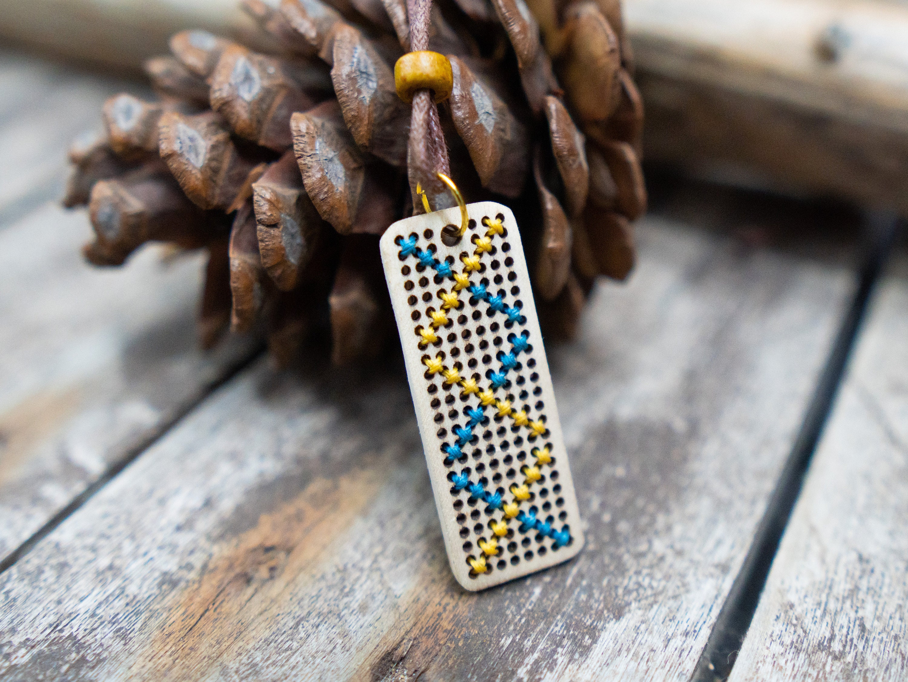 Embroidery Stitch Laser Cut Pendant Earring SVG File Cross - Etsy