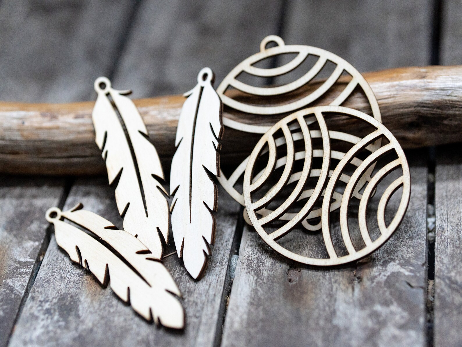 Feather Necklace/ Pendant Laser Cut File Dream Catcher SVG Files for ...